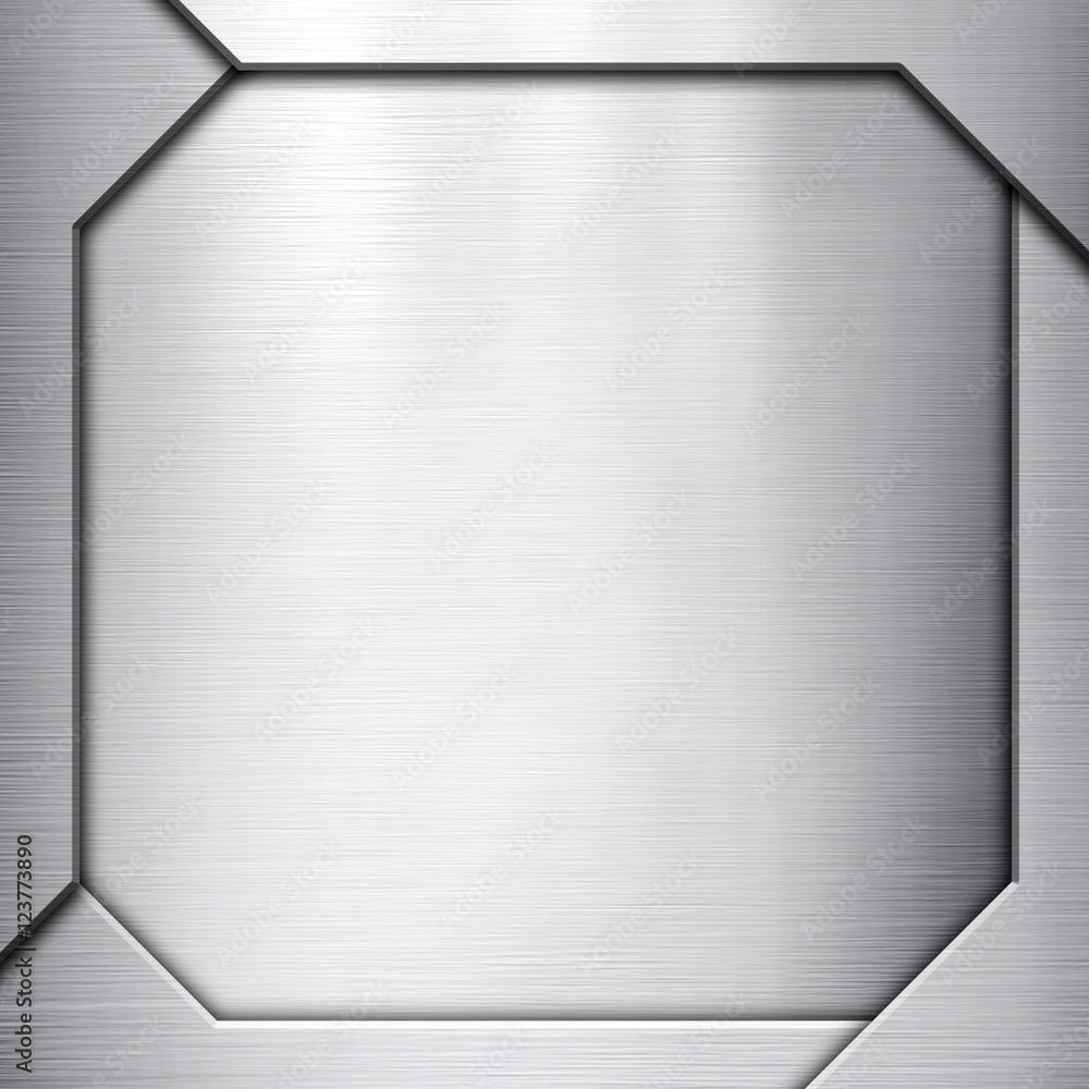 3D metal frame design background Stock Illustration | Adobe Stock