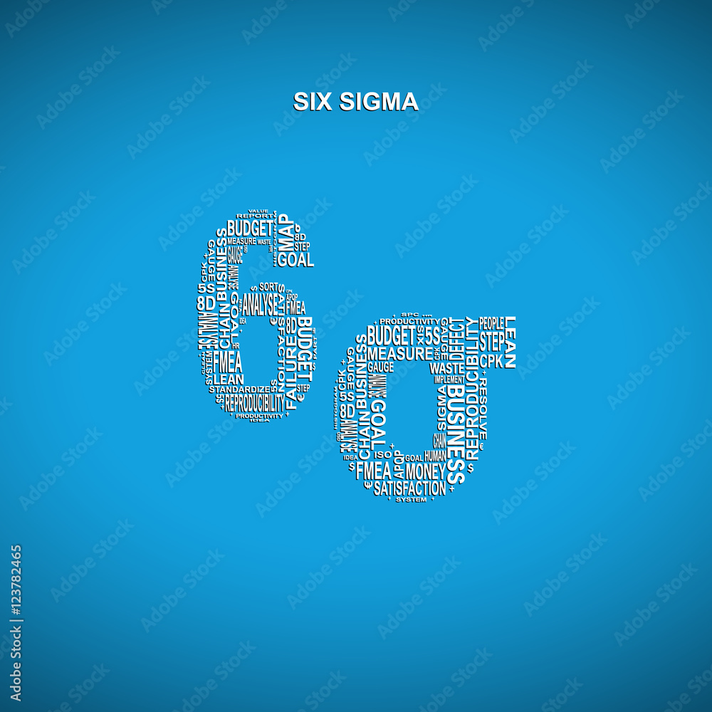 Six sigma diagonal typography background Stock Vector | Adobe Stock