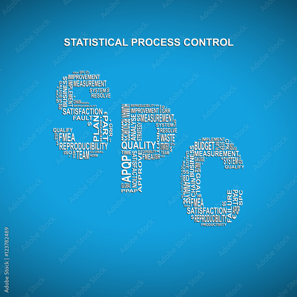 Statistical process control diagonal typography background Stock Vector ...