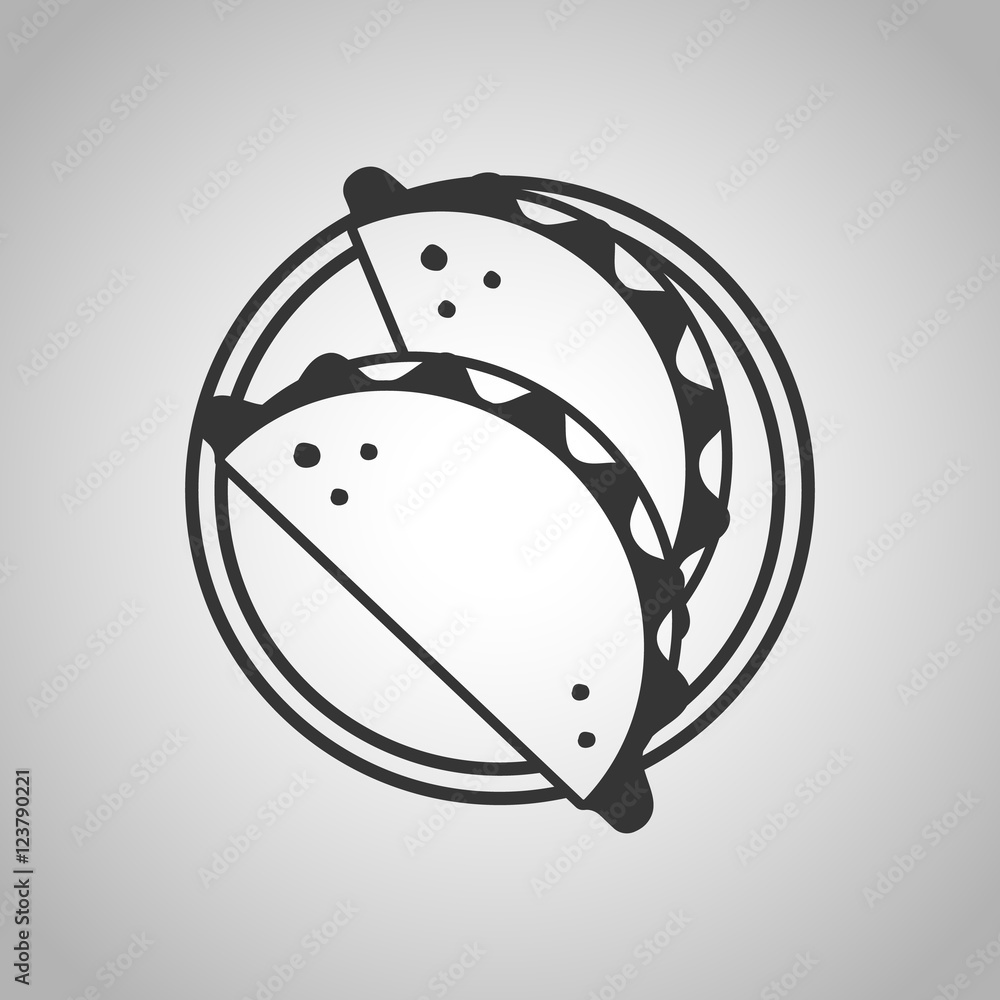 tacos icon Stock Vector | Adobe Stock