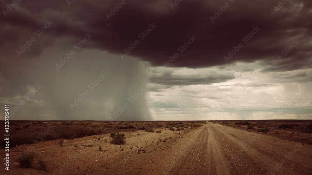 Unwetter im Outback in Australien Stock Photo | Adobe Stock