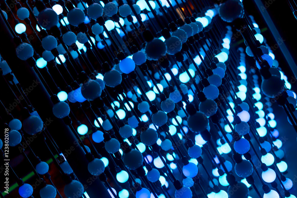 abstract points of light, fantasy abstract technology background, Light ...