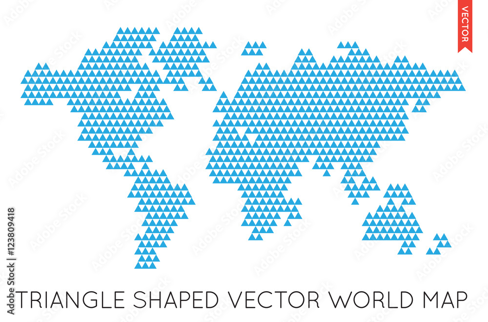 Vector Flat World Map Infographic. Map of the World. Stock Vector ...