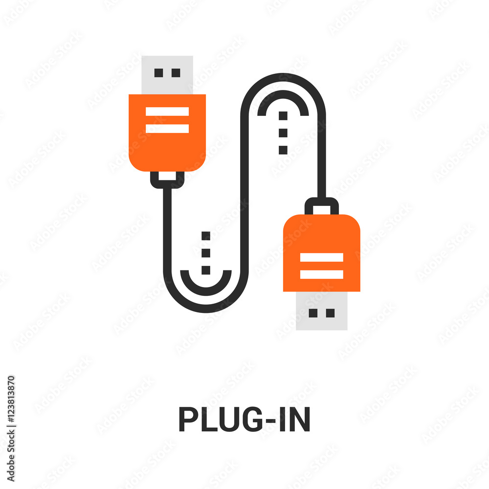 plug in icon Stock Vector | Adobe Stock