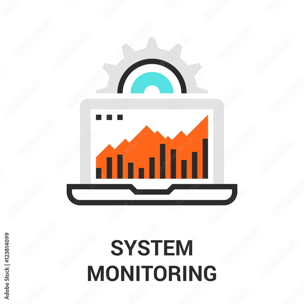 system monitoring icon Stock Vector | Adobe Stock