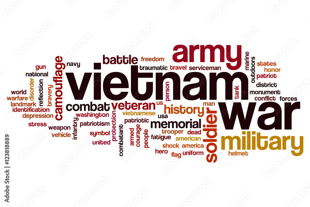 Vietnam war word cloud Stock Illustration | Adobe Stock