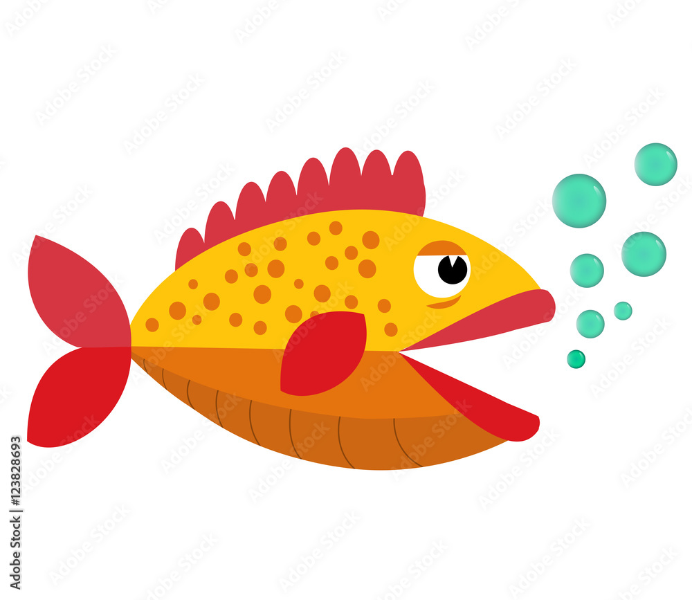 Cartoon Fish Lips