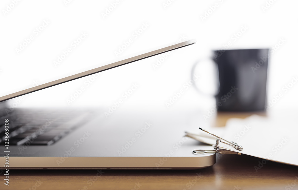Desk. Daily routine of work. Stock Photo | Adobe Stock