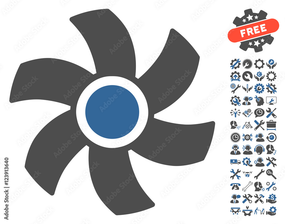 Rotor icon with bonus options clip art. Vector illustration style is ...