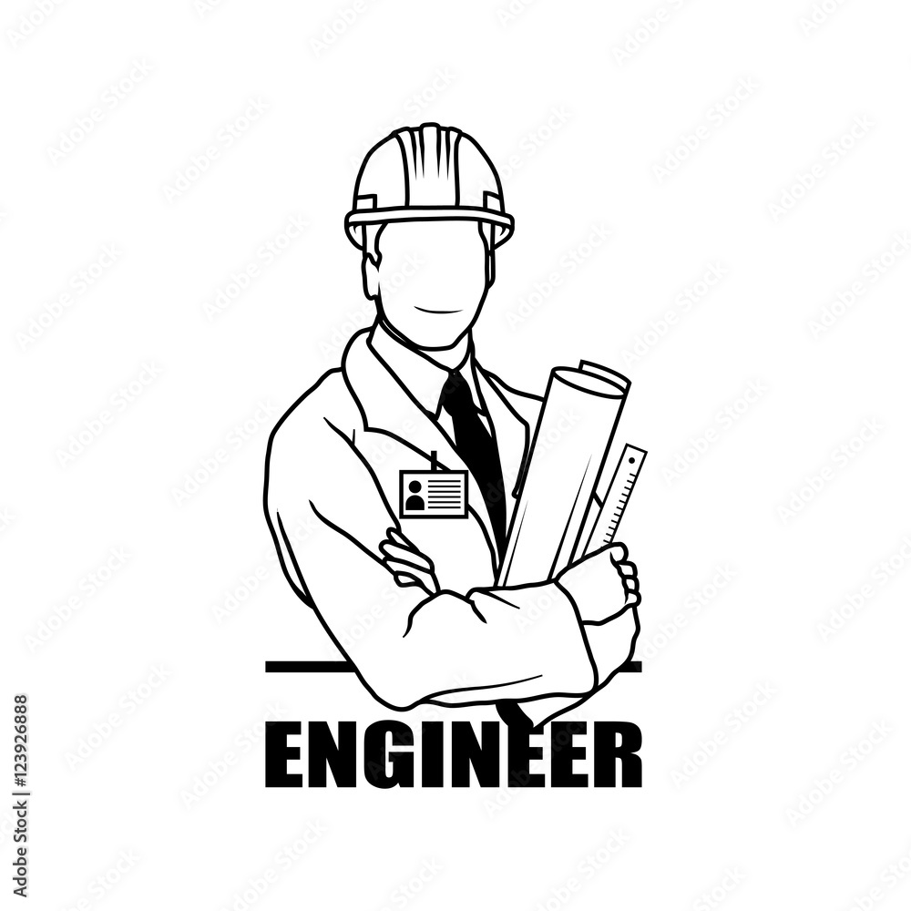 Engineer Man. Engineer Man Logo. Engineer Man Silhouette. Engineer Man ...