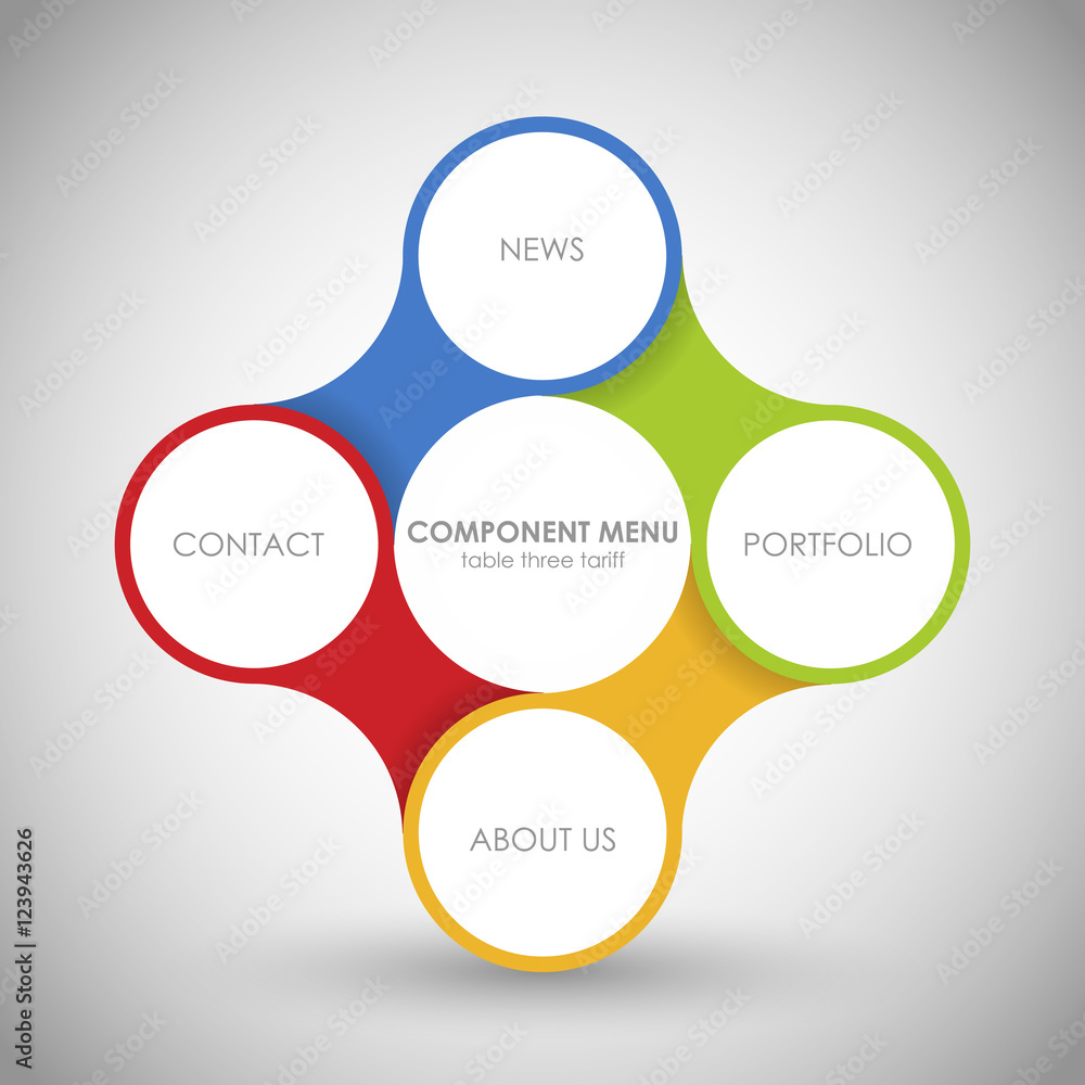 Business concept with 4 options, parts, steps or processes. Template ...