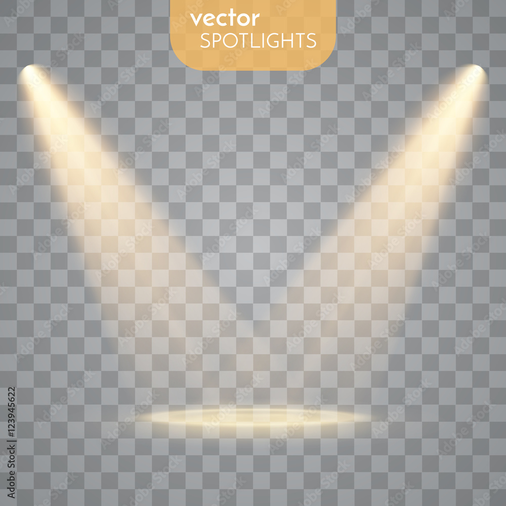 Vector Isolated Spotlight Stock Vector | Adobe Stock