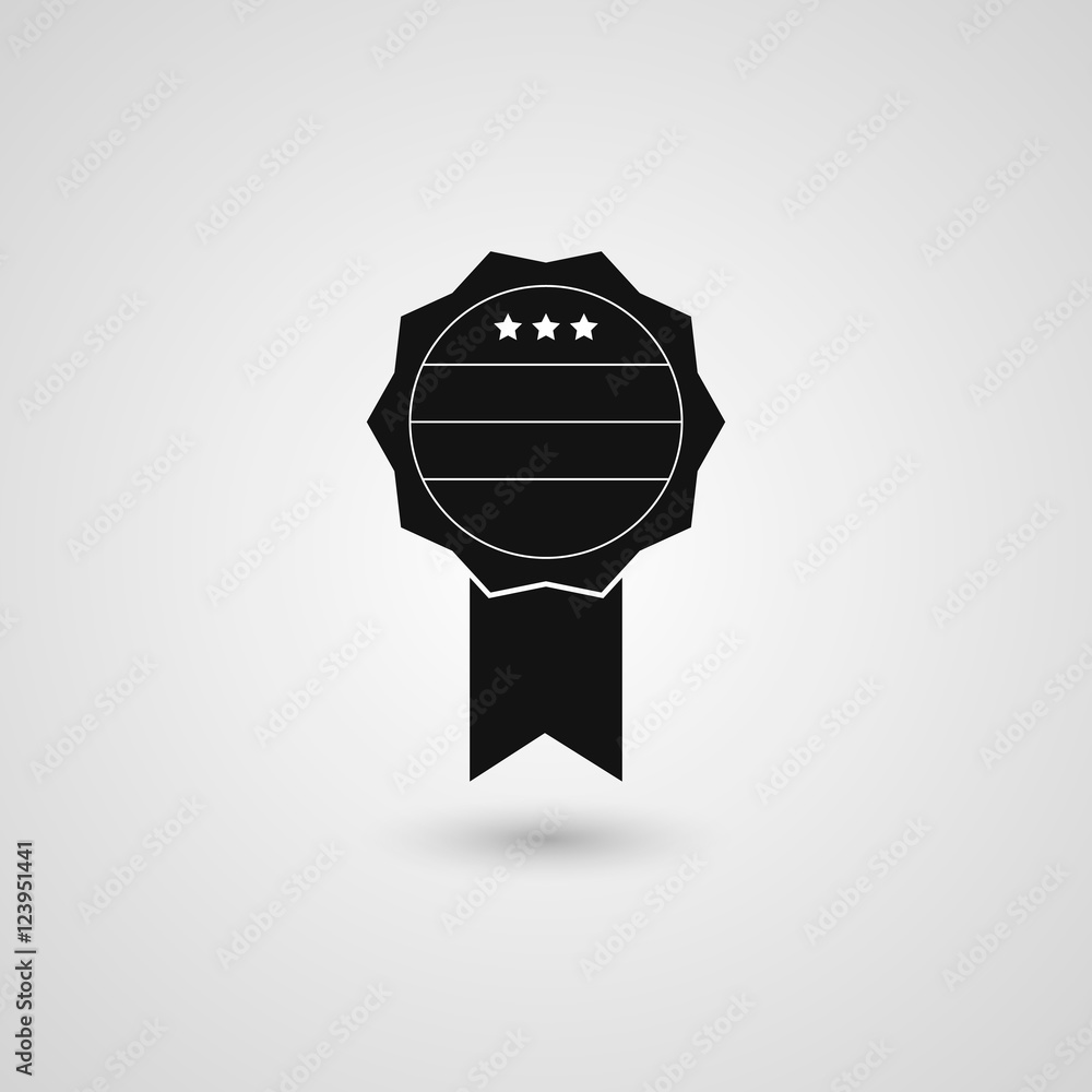 Vintage black label/sticker, isolated on white background. Retro ...