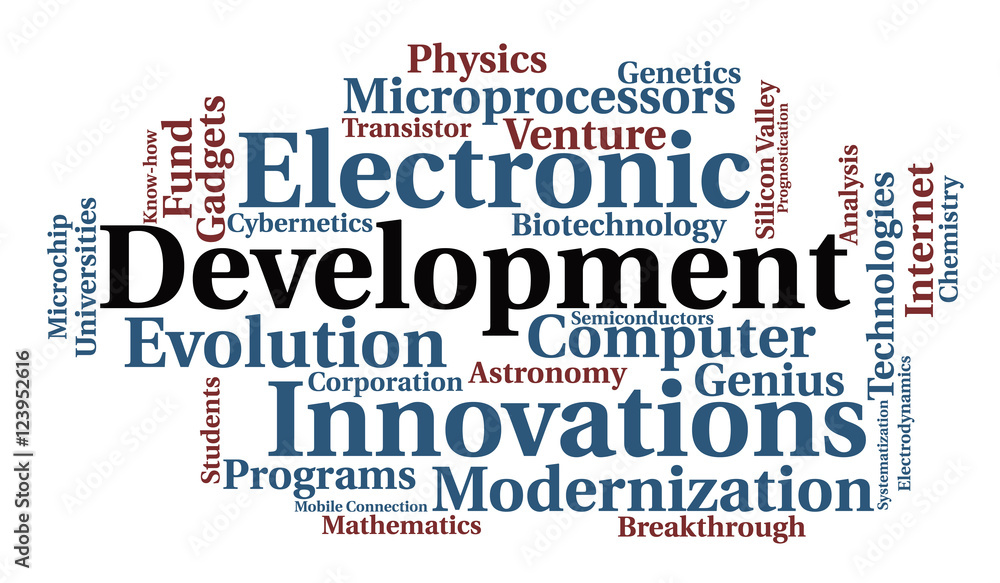 Development word cloud. Vector illustration. Stock Vector | Adobe Stock
