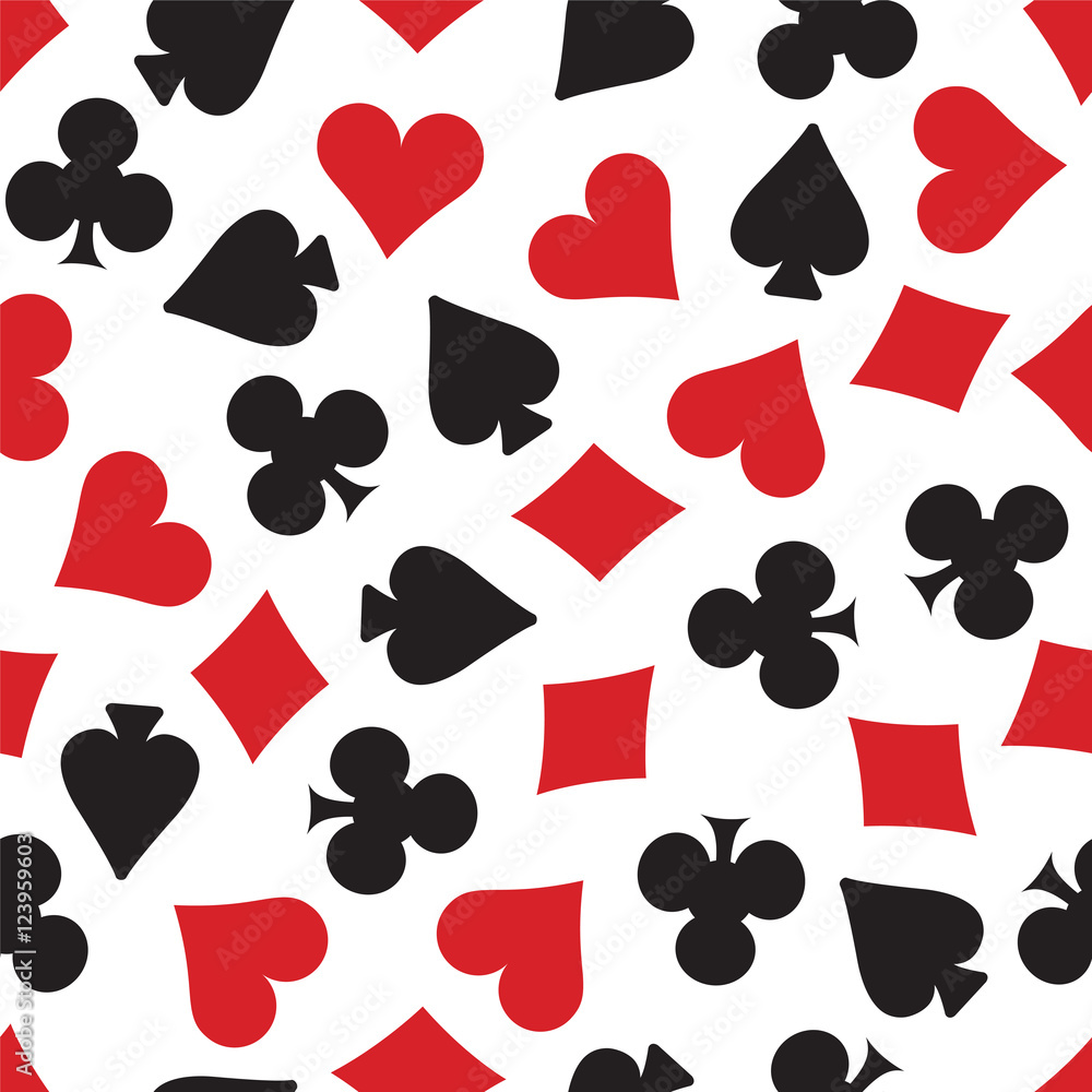 Card Suits Background Stock Vector | Adobe Stock