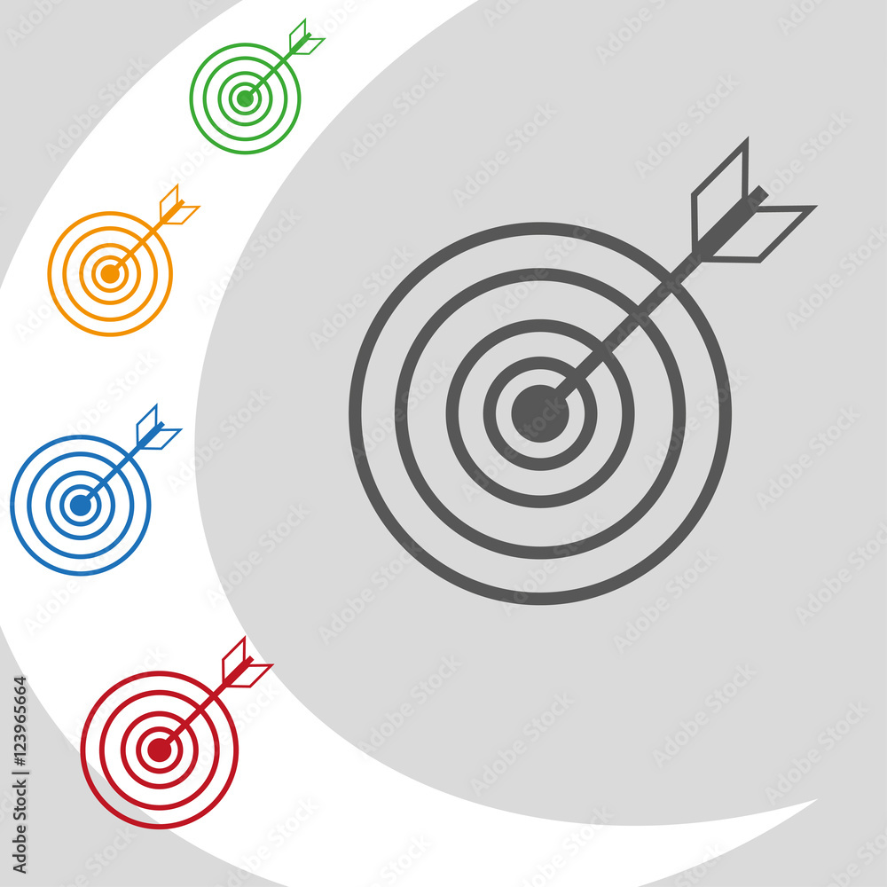 Vecteur Stock aim. Vector image aim. Silhouette aim. Flat icon aim ...