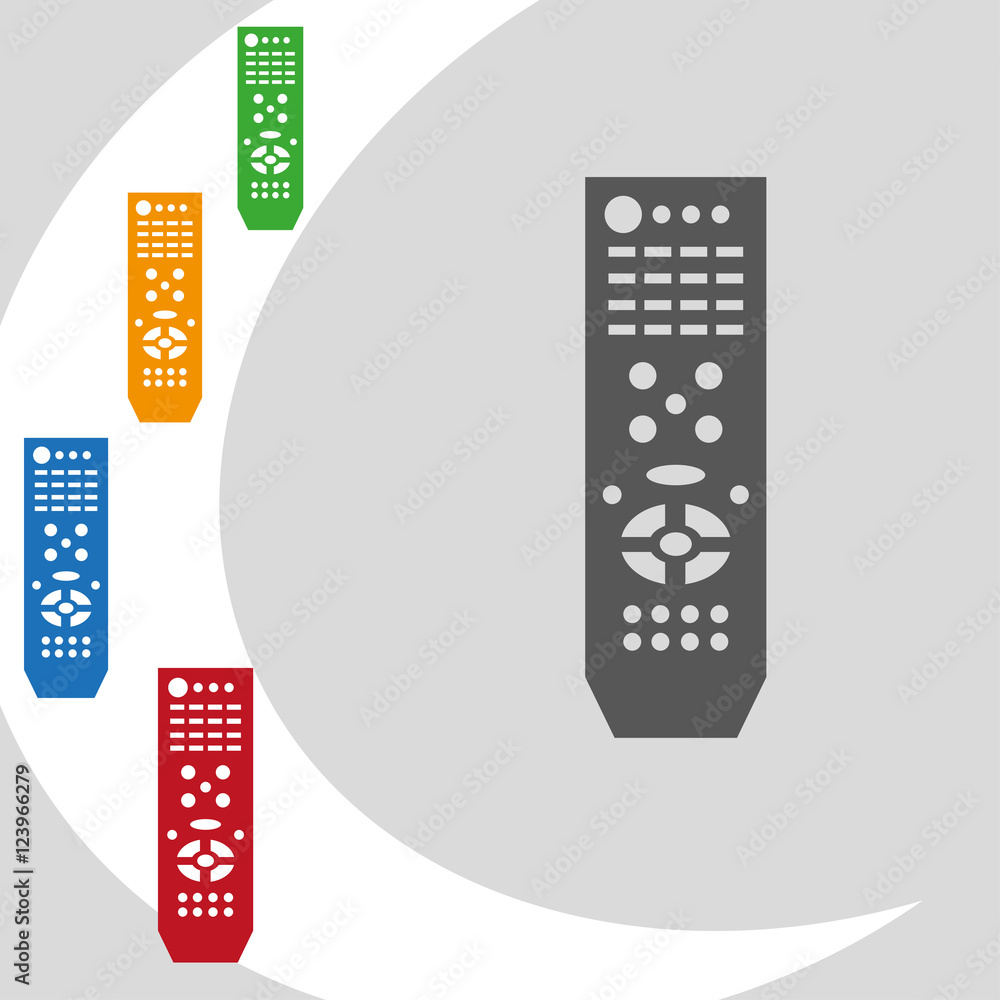 remote controller. Vector image remote controller. Silhouette remote ...