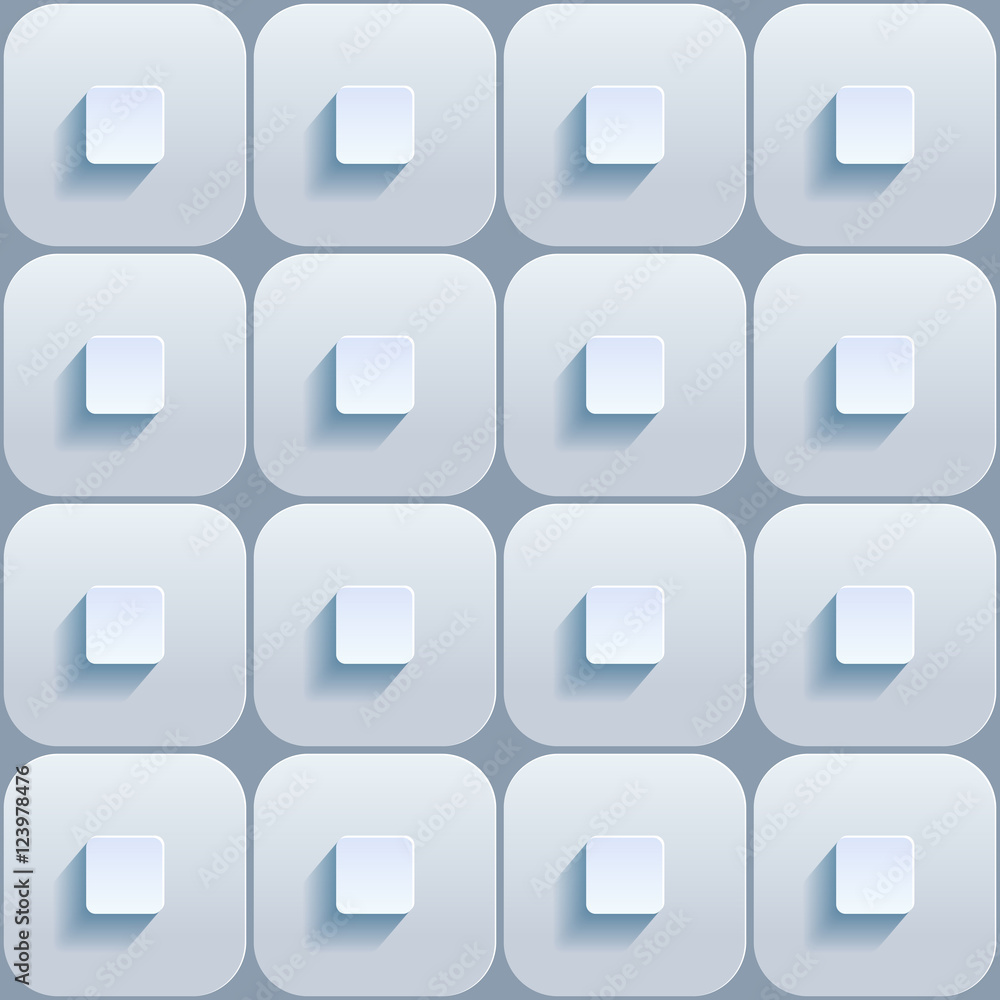 Abstract 3d geometric background. White seamless texture with shadow ...