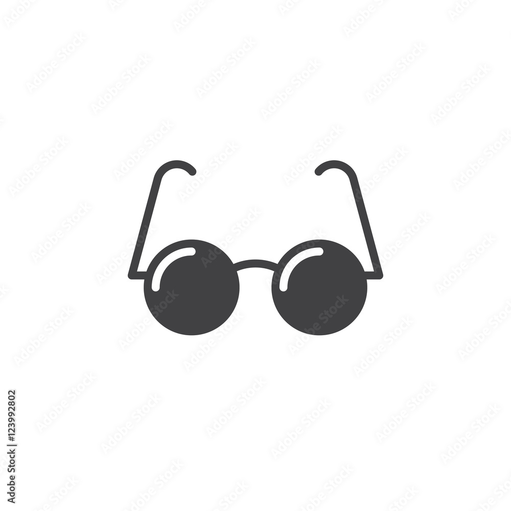 eyeglasses icon vector, glasses solid logo illustration, pictogram ...