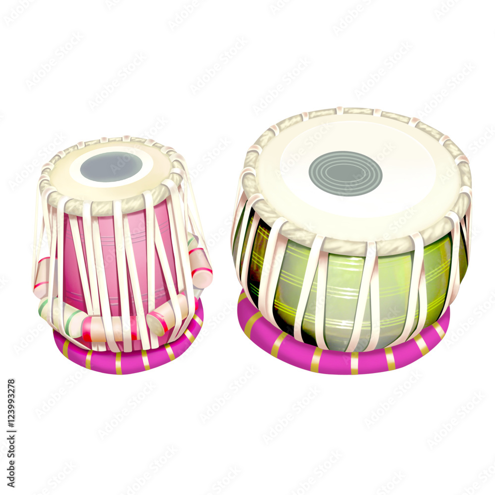 Indian tabla Stock Illustration | Adobe Stock