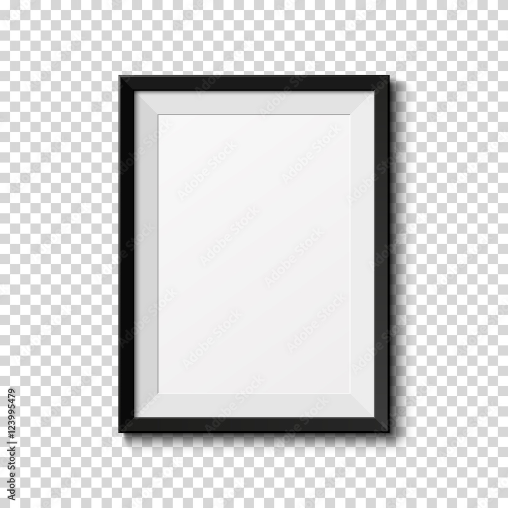Black frame isolated on transparent background. Stock Vector | Adobe Stock
