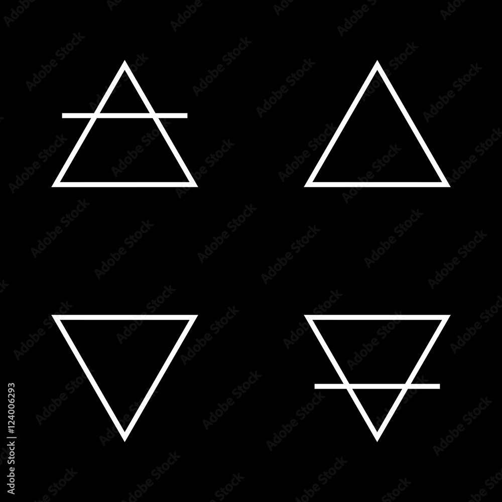 Alchemy - Four Elements Stock Illustration | Adobe Stock