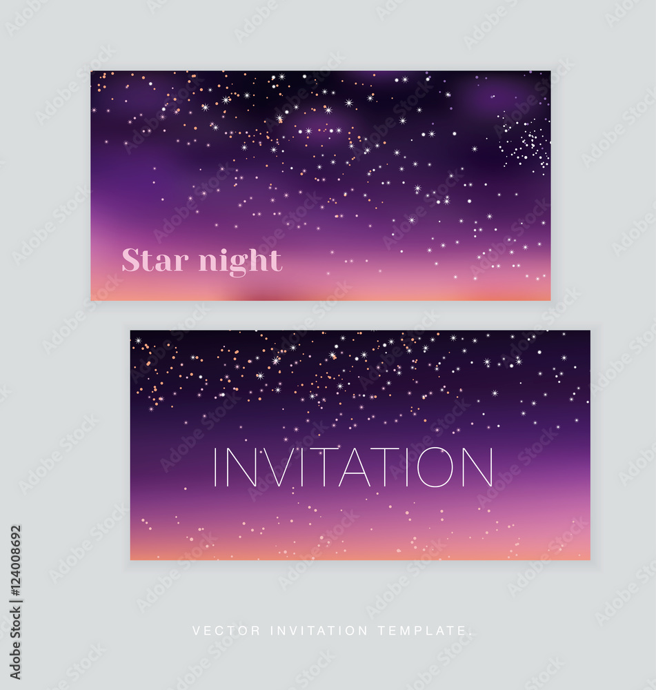 night stars space background. vector illustration of light festi Stock ...