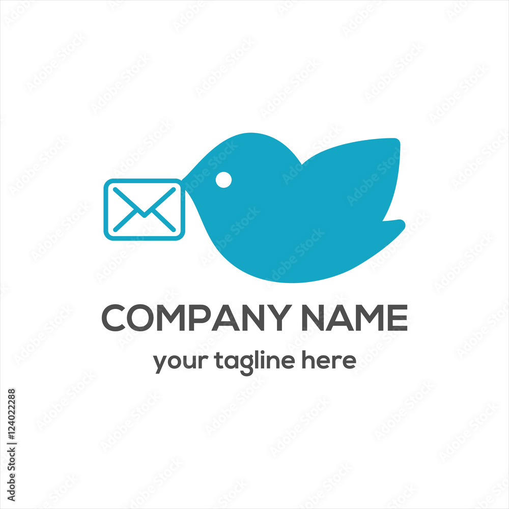 Bird Icon Chatting Application Stock Vector | Adobe Stock