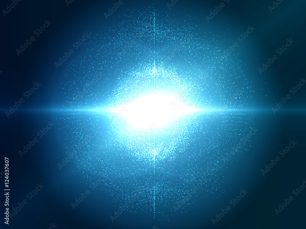Abstract Explosion Vector Background with Particles | Technology ...