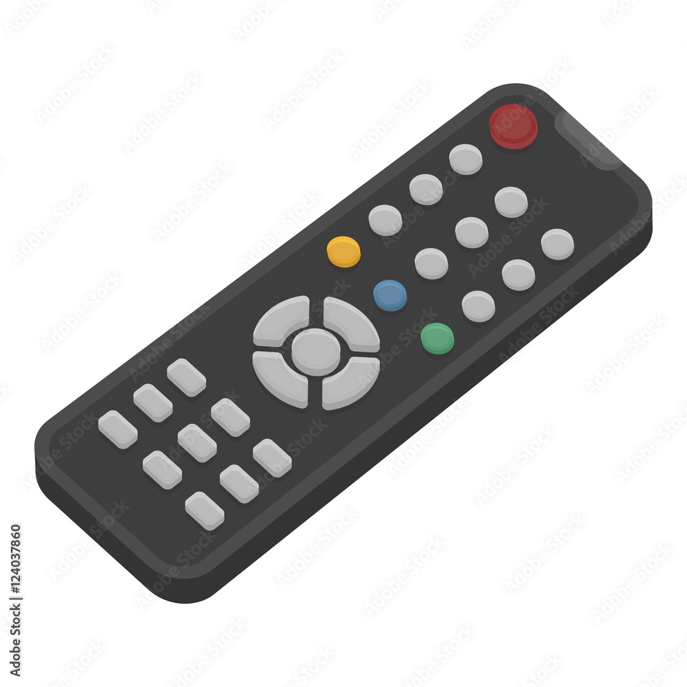 Remote control icon in cartoon style isolated on white background ...