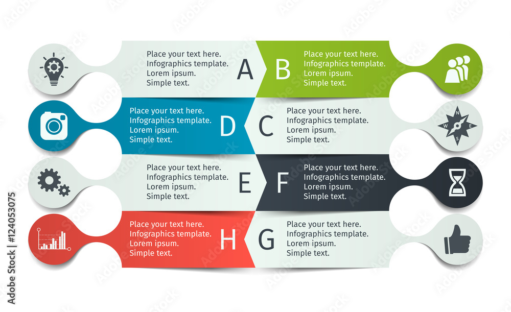 Vector elements for Infographics design. List for diagram, workflow ...