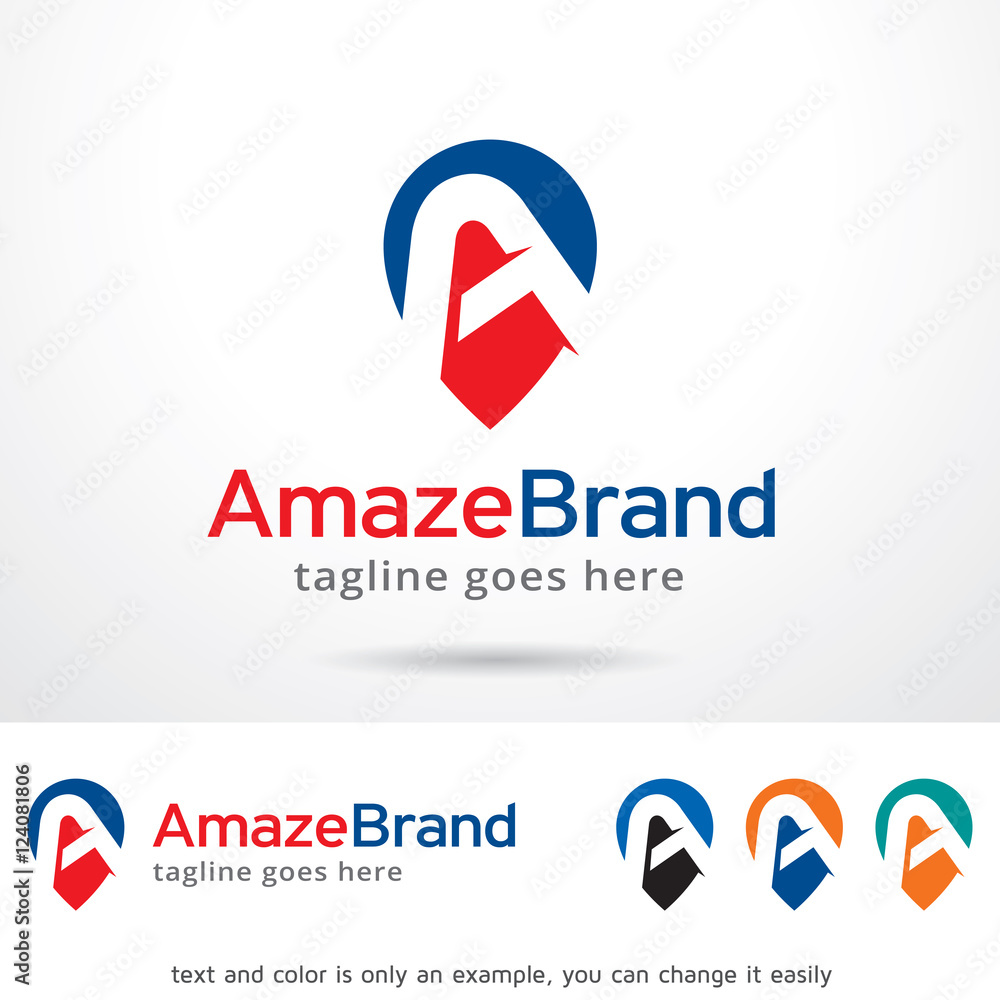 Letter A Brand Logo Template Design Vector Stock Vector | Adobe Stock