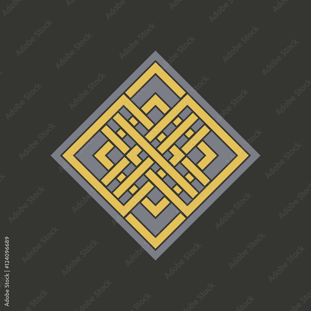 Vector geometric symbol Stock Vector | Adobe Stock