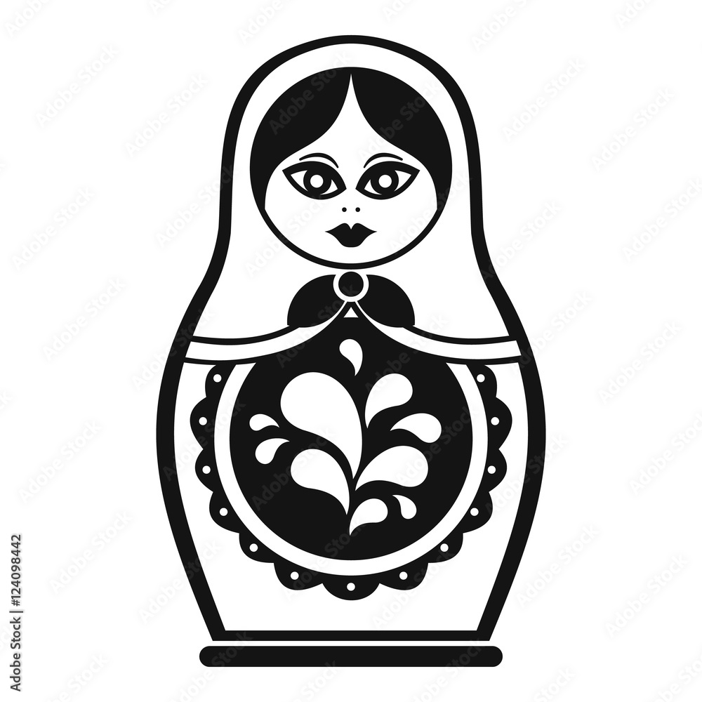 Matryoshka icon. Simple illustration of matryoshka vector icon for web ...