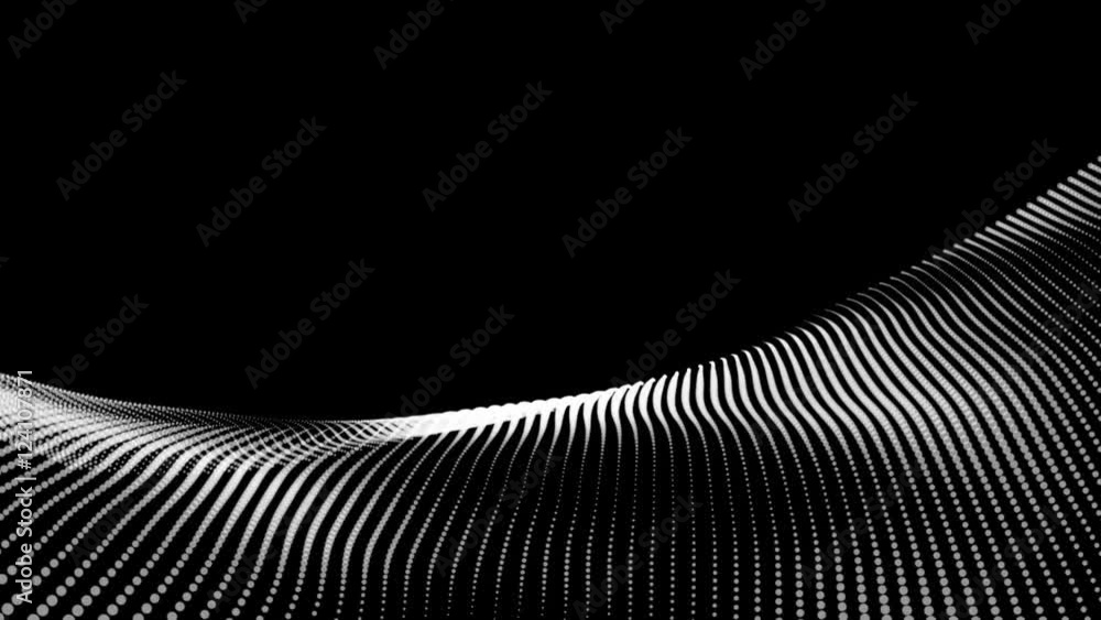 Abstract Background. flying particles. motion background light beams ...