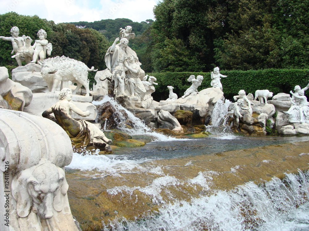 Reggia di Caserta, Fontana di Venere e Adone Stock Photo | Adobe Stock
