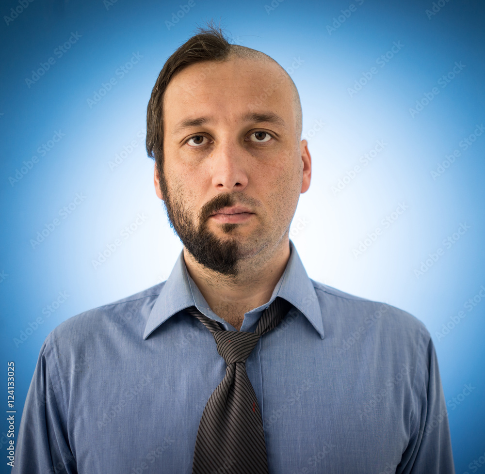 Conceptual two sides face portait photo of a man Stock Photo | Adobe Stock