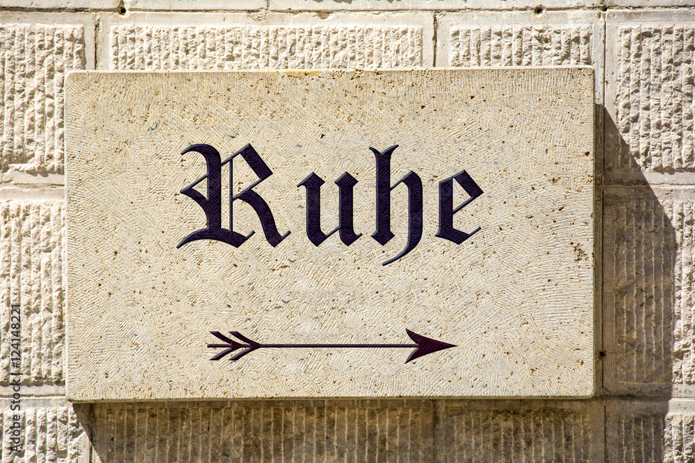 Schild 87b - Ruhe ilustración de Stock | Adobe Stock