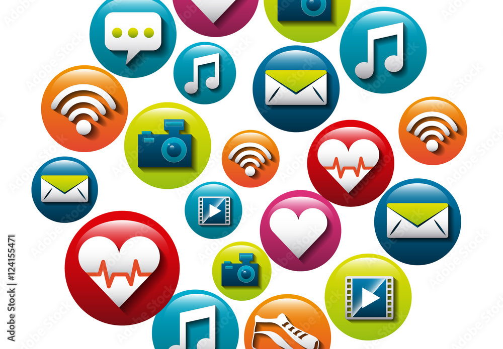 Glossy Social Media Icons