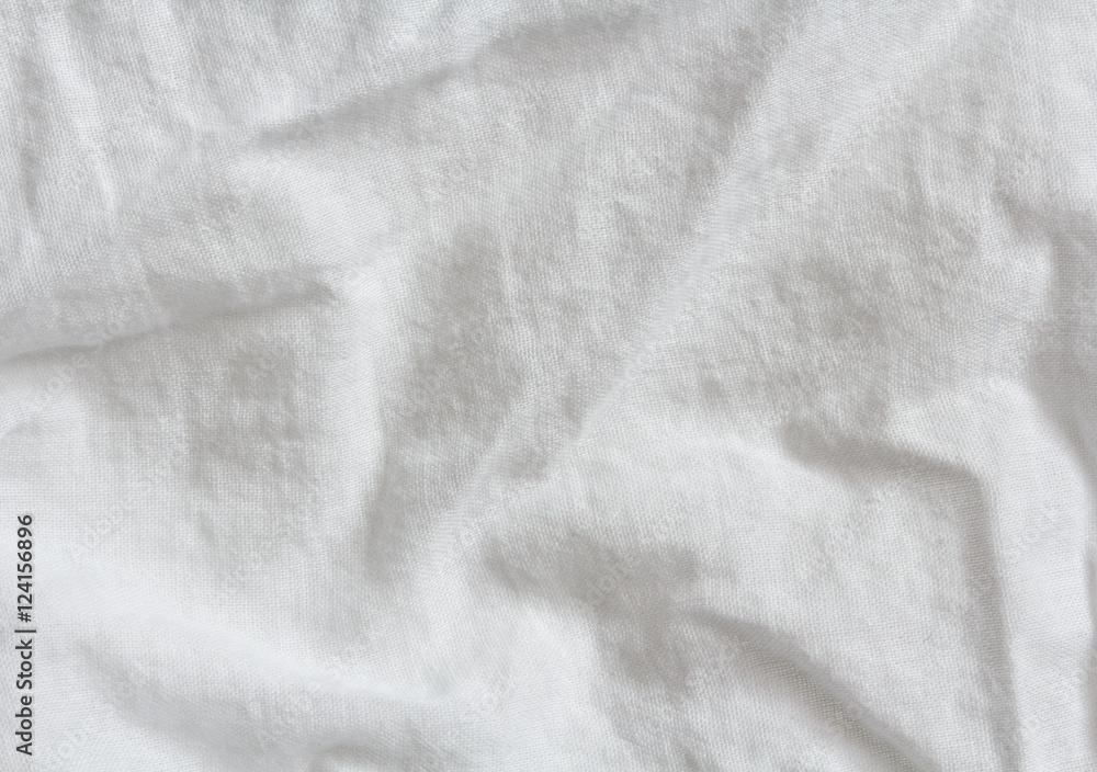 wrinkled white cotton cloth as background Stock Photo | Adobe Stock