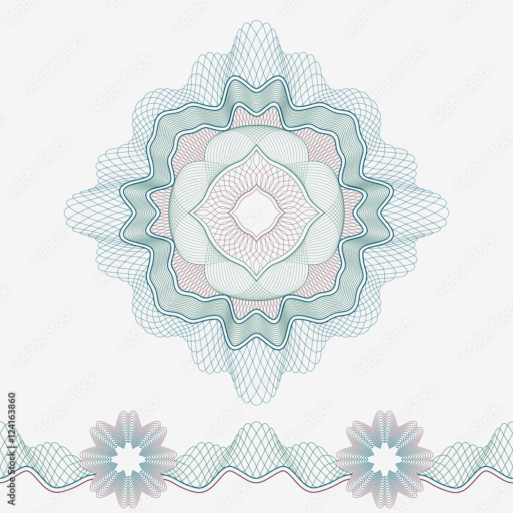 Guilloche Patterns Vector