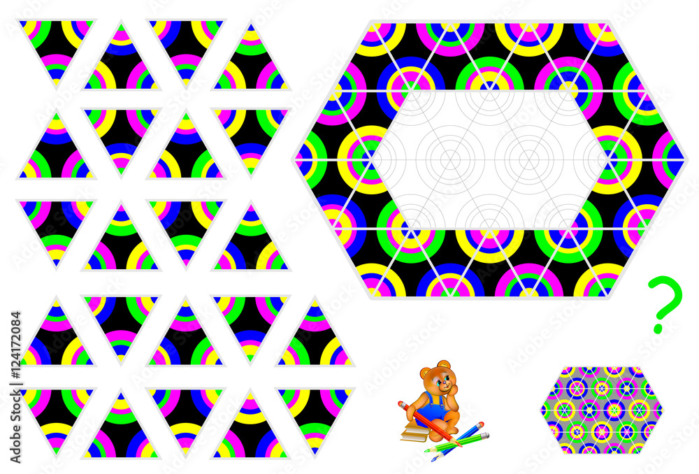 Logic Triominoes puzzle. Need to find remaining triangles and paint ...