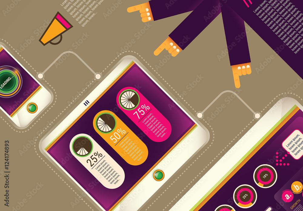 Technology Illustrations Set Stock Template | Adobe Stock