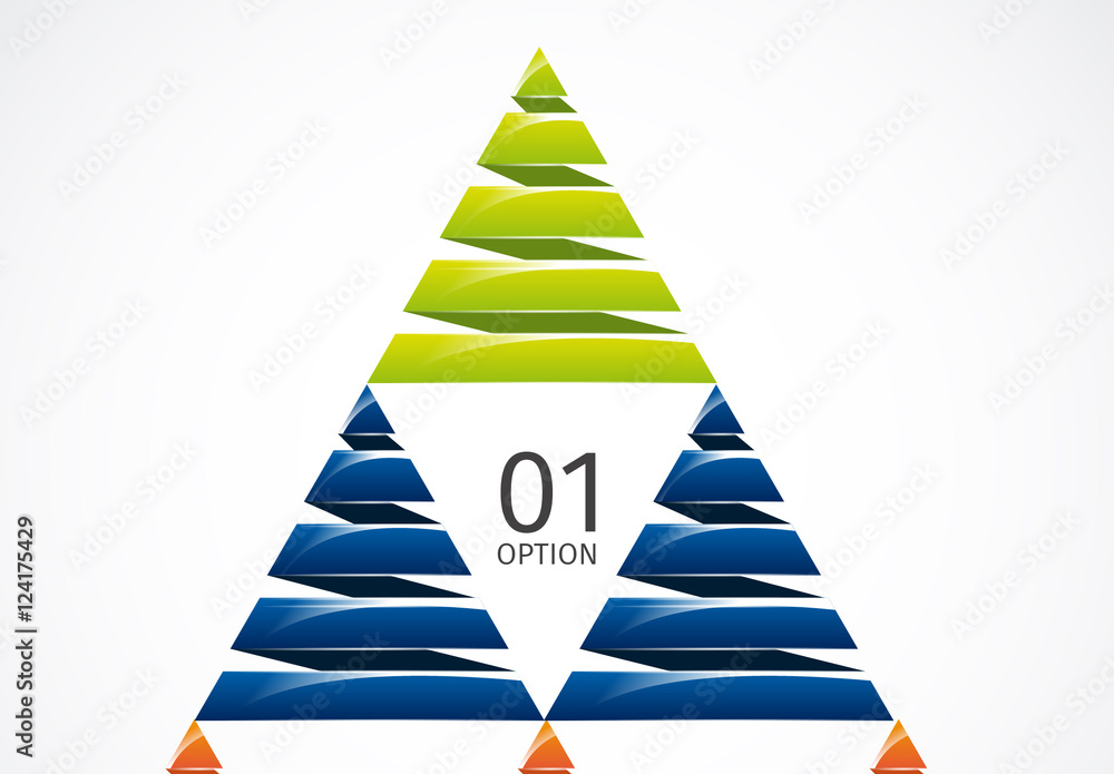Colorful Pyramid Infographic Hierarchy Diagram Template Stock Template ...