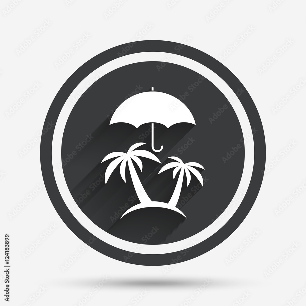 Trip insurance sign icon. Safe travel symbol. Stock Vector | Adobe Stock