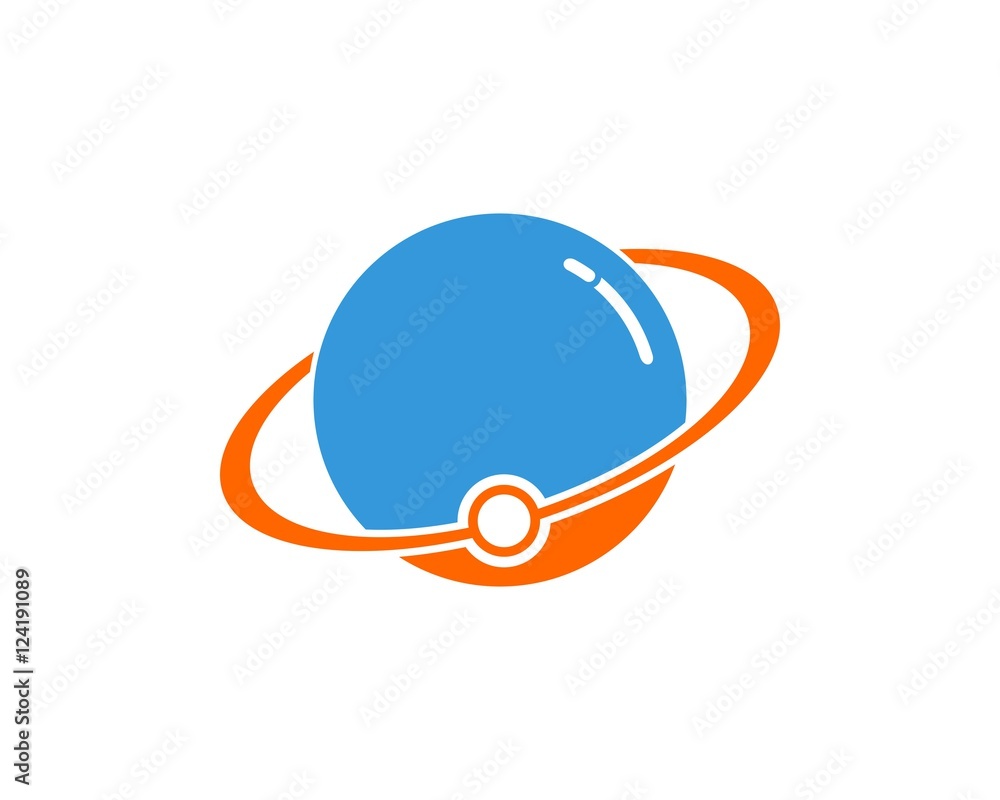 Orbit vector logo template Stock Vector | Adobe Stock