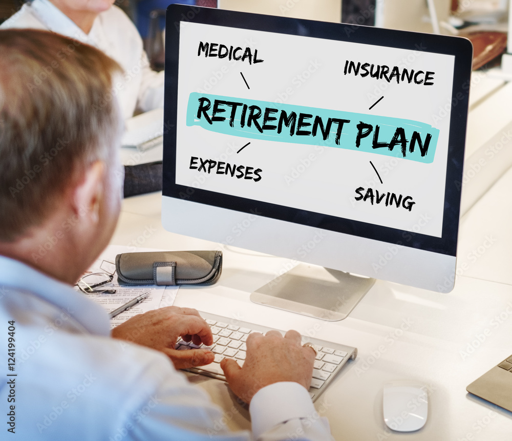 Retirement Plan Diagram Graphic Concept Stock Photo | Adobe Stock