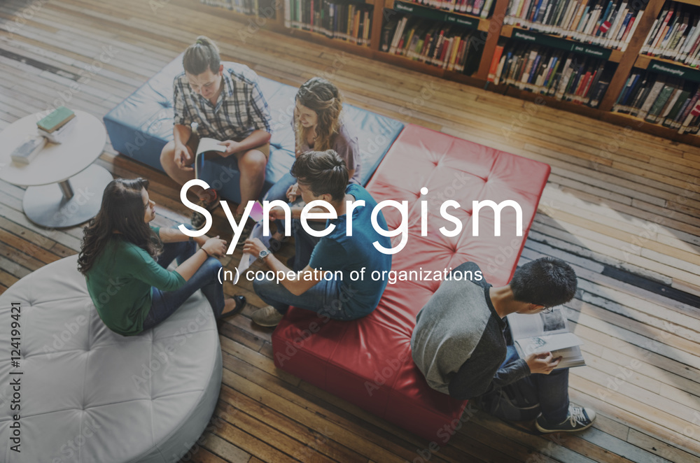 Synergism Team People Graphic Concept Stock Photo | Adobe Stock