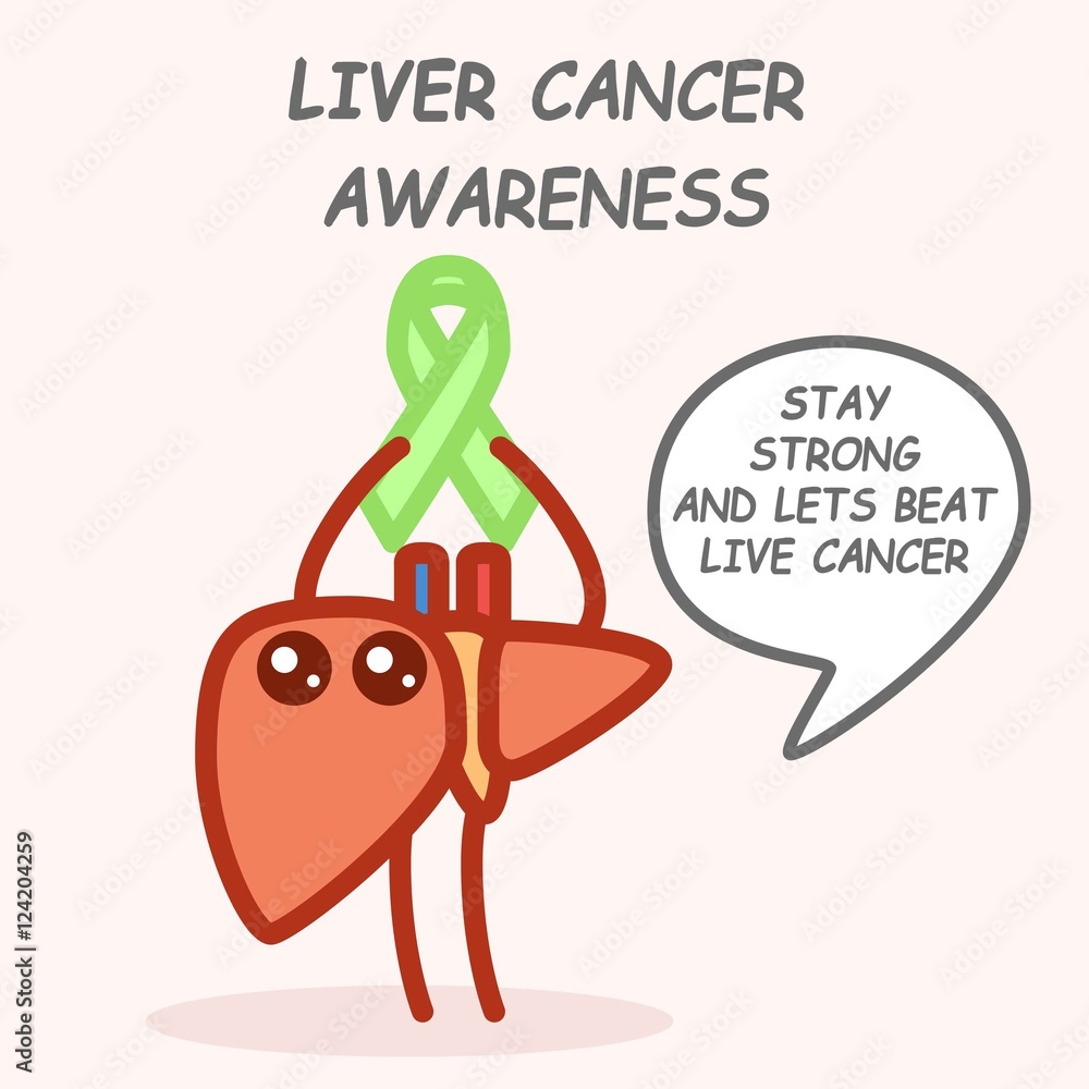 Healthy Poster. Liver Awareness Stock Vector | Adobe Stock