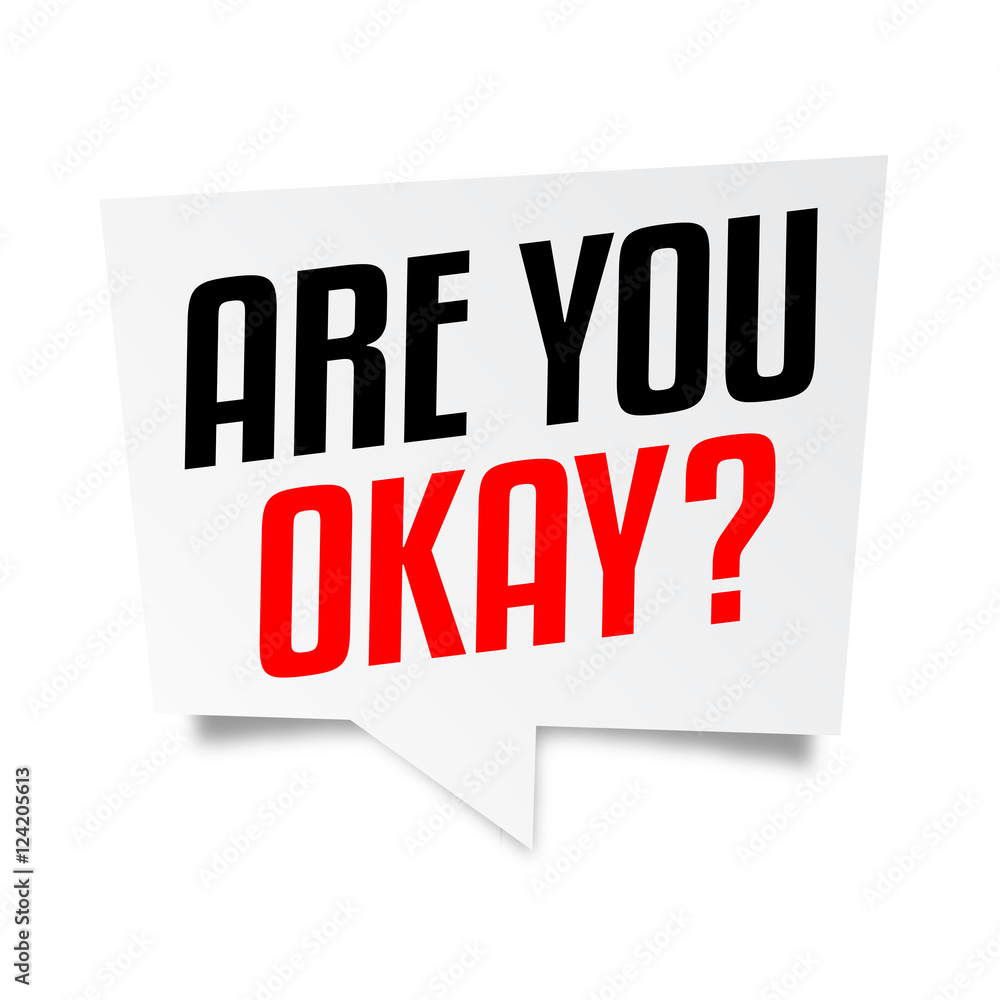 Are you okay ? Stock Vector | Adobe Stock